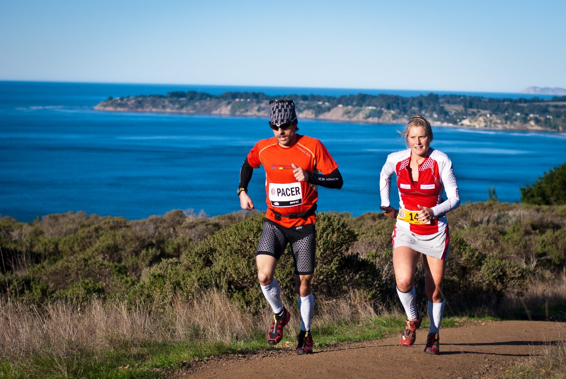 Anna Frost With Her Pacer In A Beautiful Setting Photo Brett Rivers Irunfar