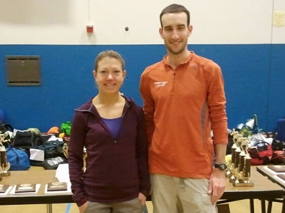 Cassie Scallon And David Riddle After Winning The 2011 Jfk 50 Mile